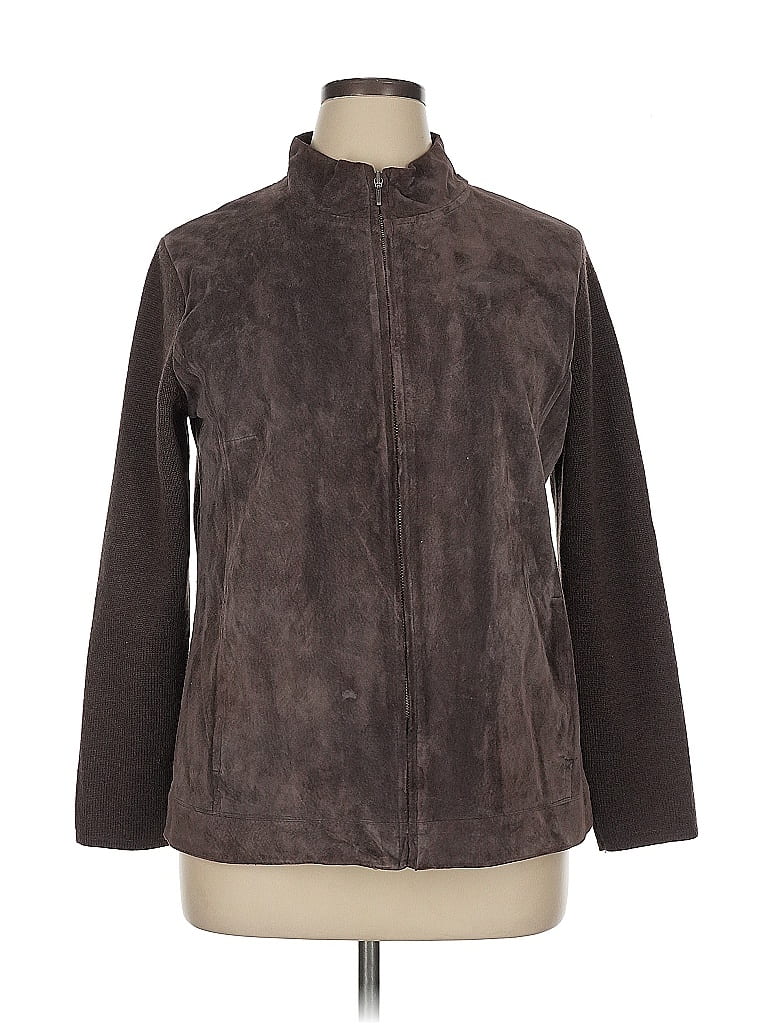 Pendleton 100% Leather Brown Leather Jacket Size 1X - 76% off | ThredUp