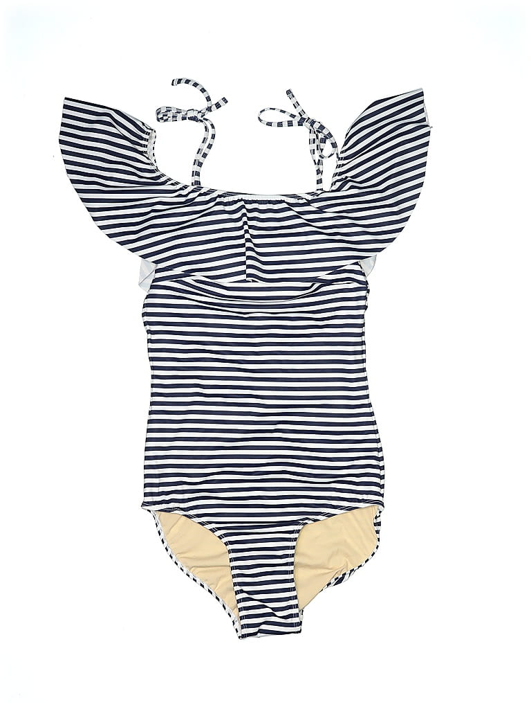 Albion Stripes Ivory One Piece Swimsuit Size S - 56% off | ThredUp