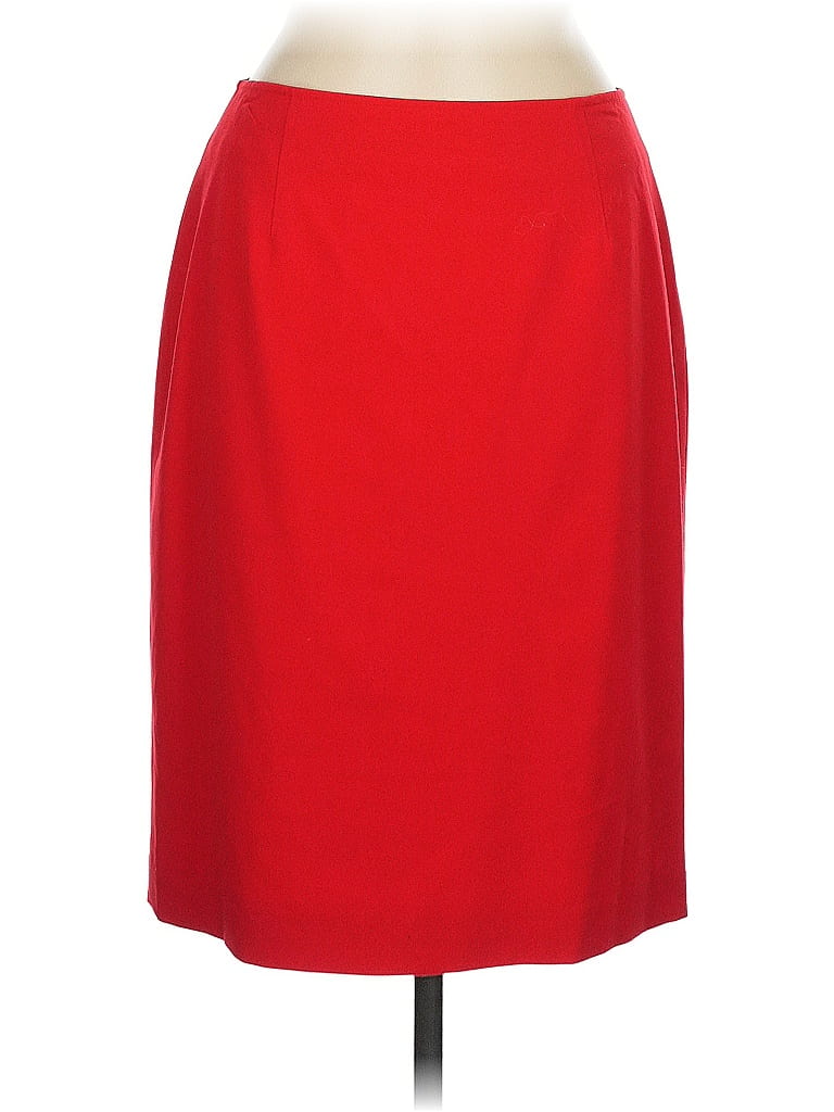 Apostrophe Solid Red Formal Skirt Size 8 - 52% off | ThredUp