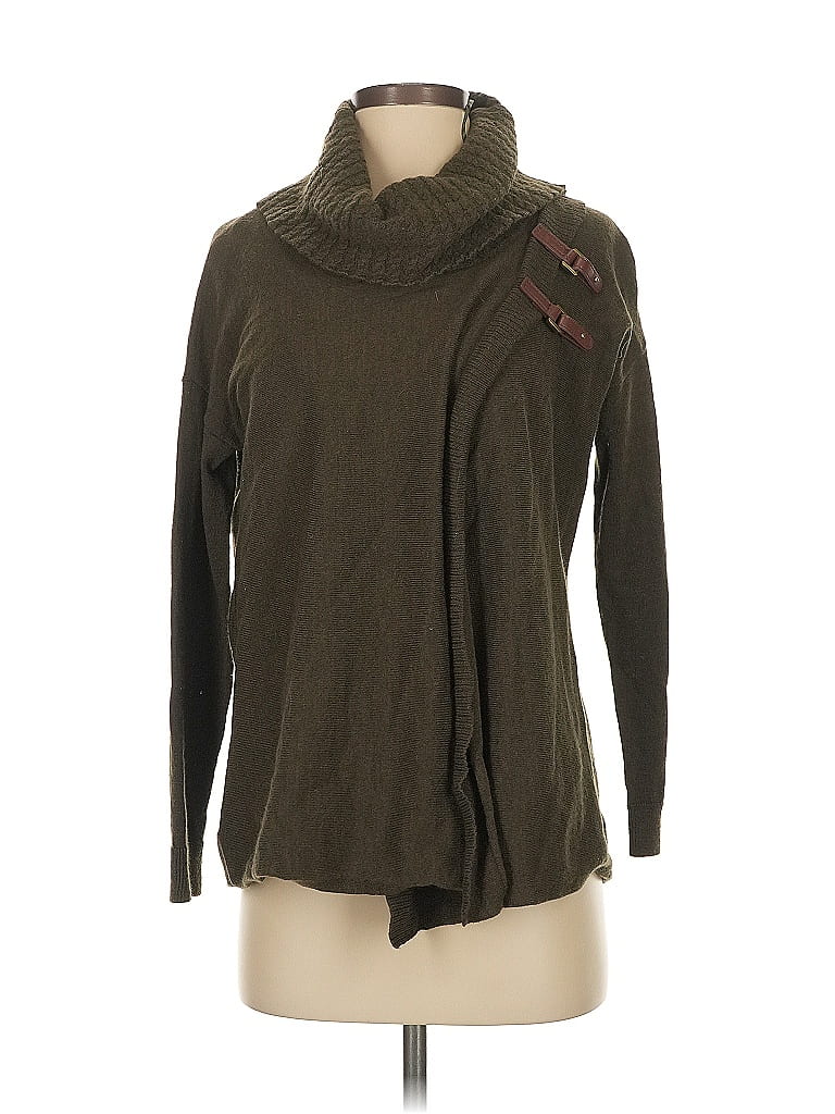 Ellen Tracy 100% Merino Extra Fine Wool Green Turtleneck Sweater Size S ...