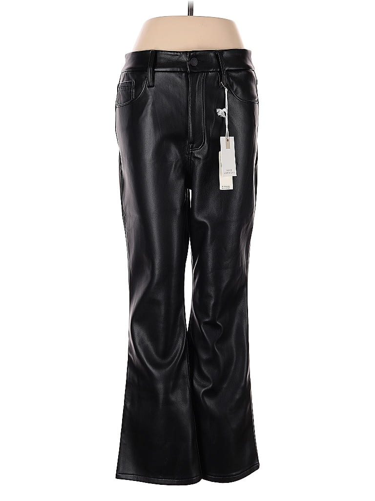 Good American 100% Polyurethane Black Faux Leather Pants Size 29 waist ...