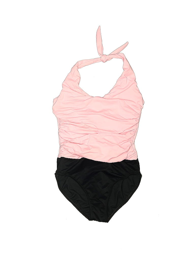 Miraclesuit Color Block Pink One Piece Swimsuit Size 12 - 64% off | ThredUp
