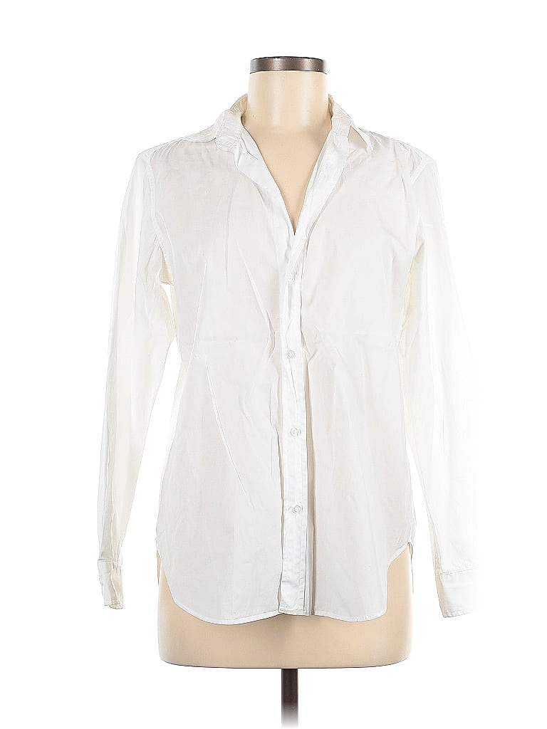 Frank & Eileen 100% Cotton Ivory White Long Sleeve Button-Down Shirt Size M - 76% off | ThredUp