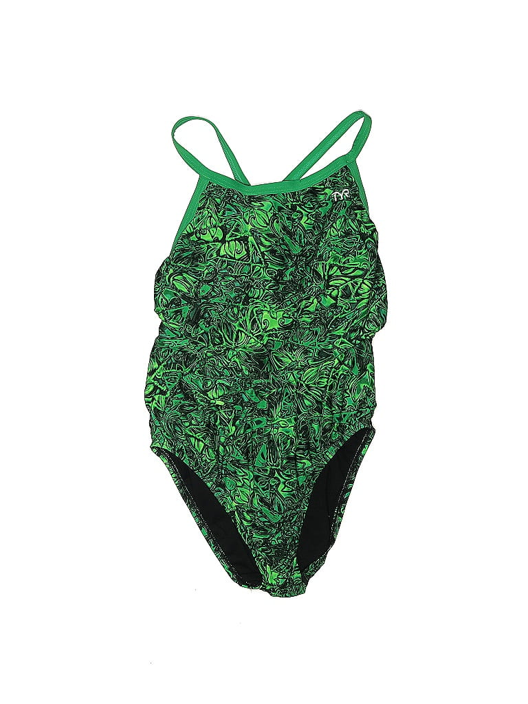 TYR Paisley Green One Piece Swimsuit Size 34 waist - 56% off | ThredUp