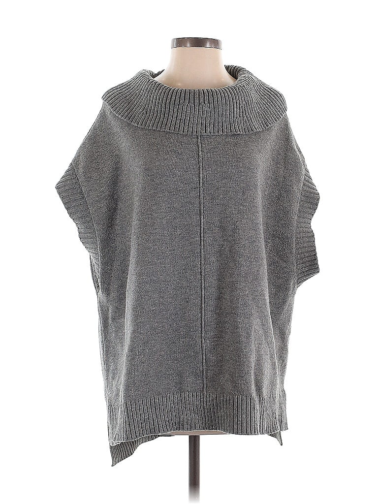 Moth Gray Poncho Size S - 68% off | ThredUp