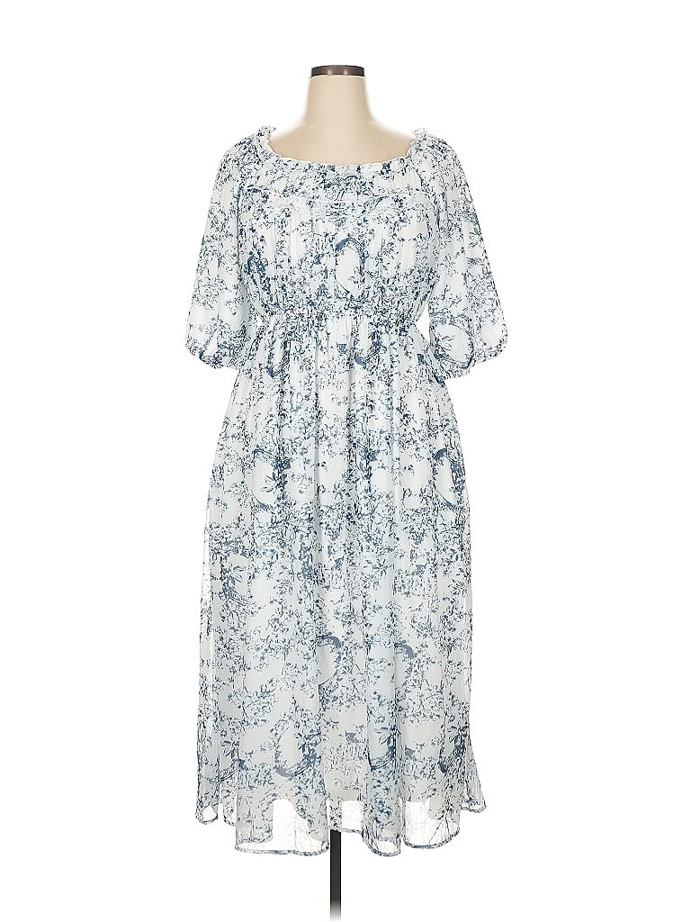 Polagram 100% Polyester Paisley Blue Casual Dress Size XL - 54% off ...