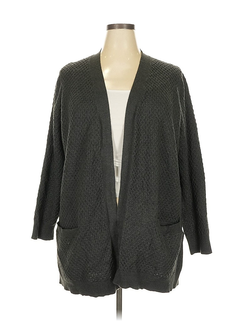 Evolution by Cyrus Gray Cardigan Size 2X - 79% off | ThredUp
