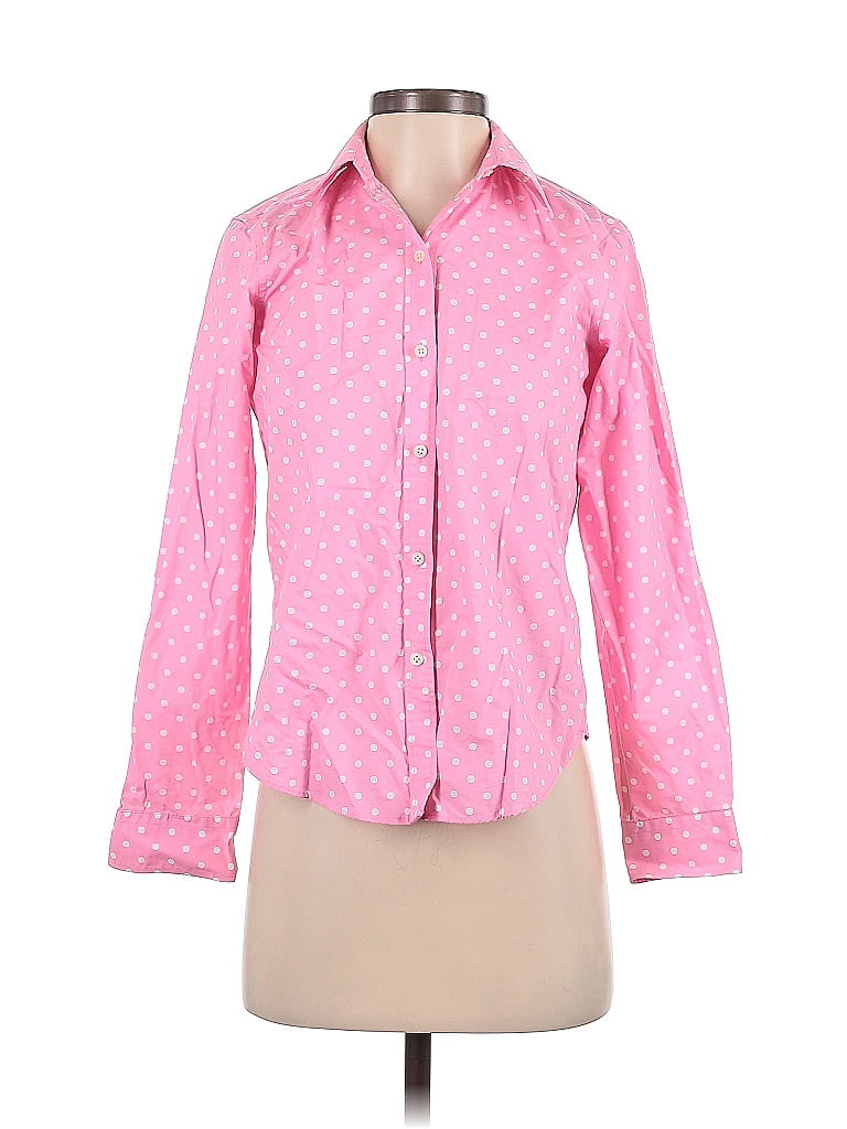 Lauren by Ralph Lauren 100% Cotton Pink Long Sleeve Button-Down Shirt Size S - 75% off | ThredUp