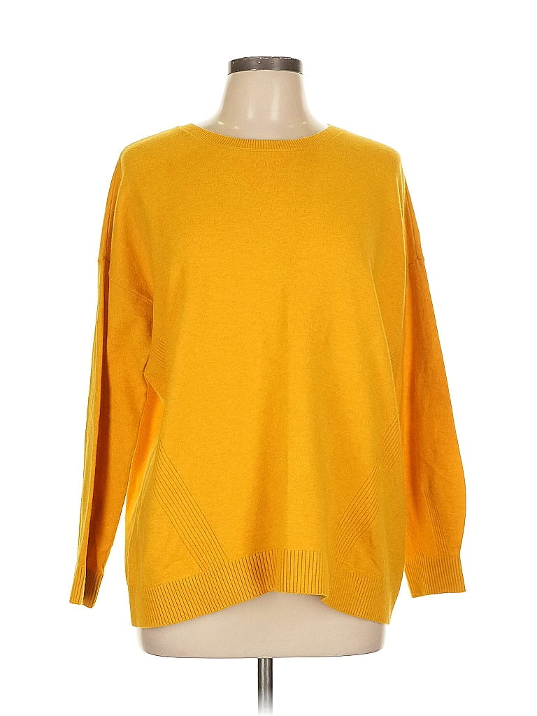 J.Jill Yellow Pullover Sweater Size L - 73% off | ThredUp