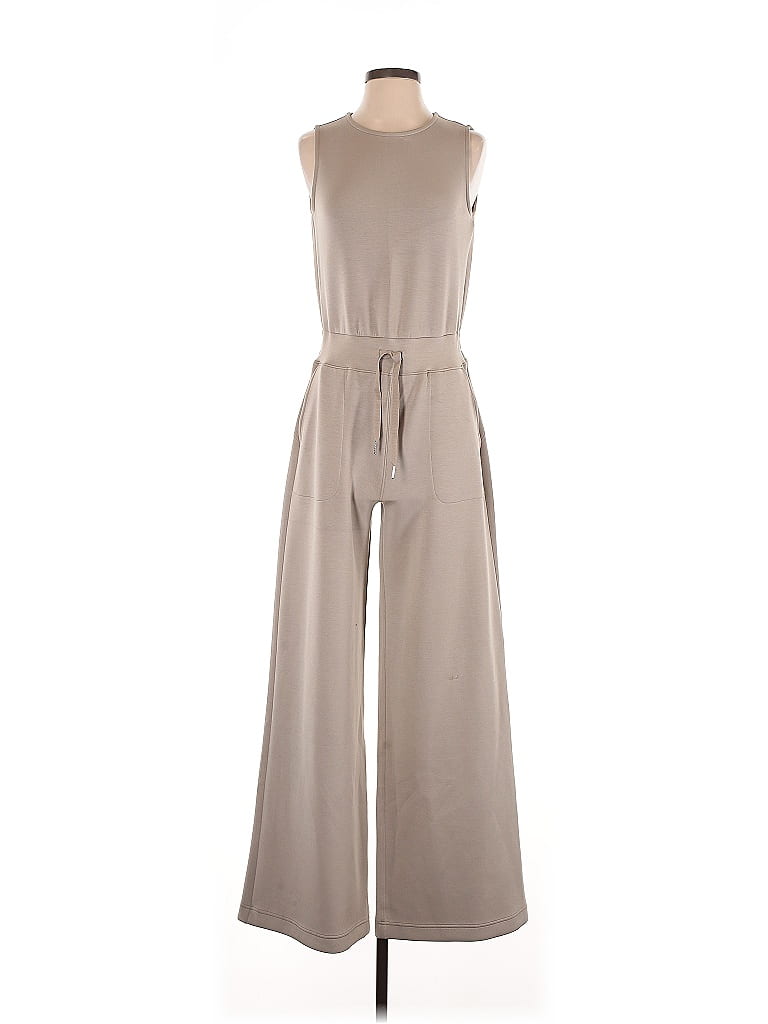 SPANX Solid Tan Jumpsuit Size S - 56% off | ThredUp