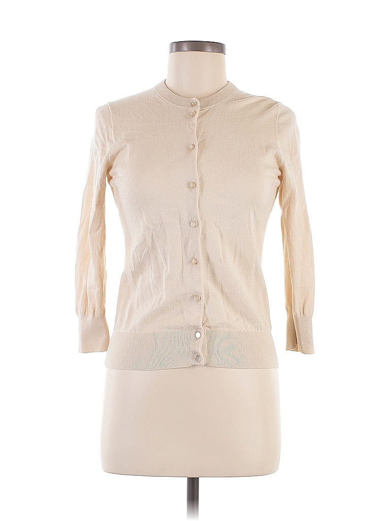 J.Crew Factory Store 100% Cotton Ivory Cardigan Size M - 67% off | ThredUp