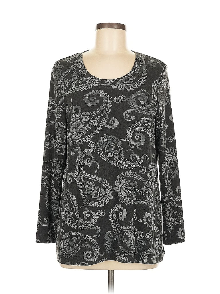 Appleseeds Gray 3/4 Sleeve T-Shirt Size M (petite) - 47% off | ThredUp