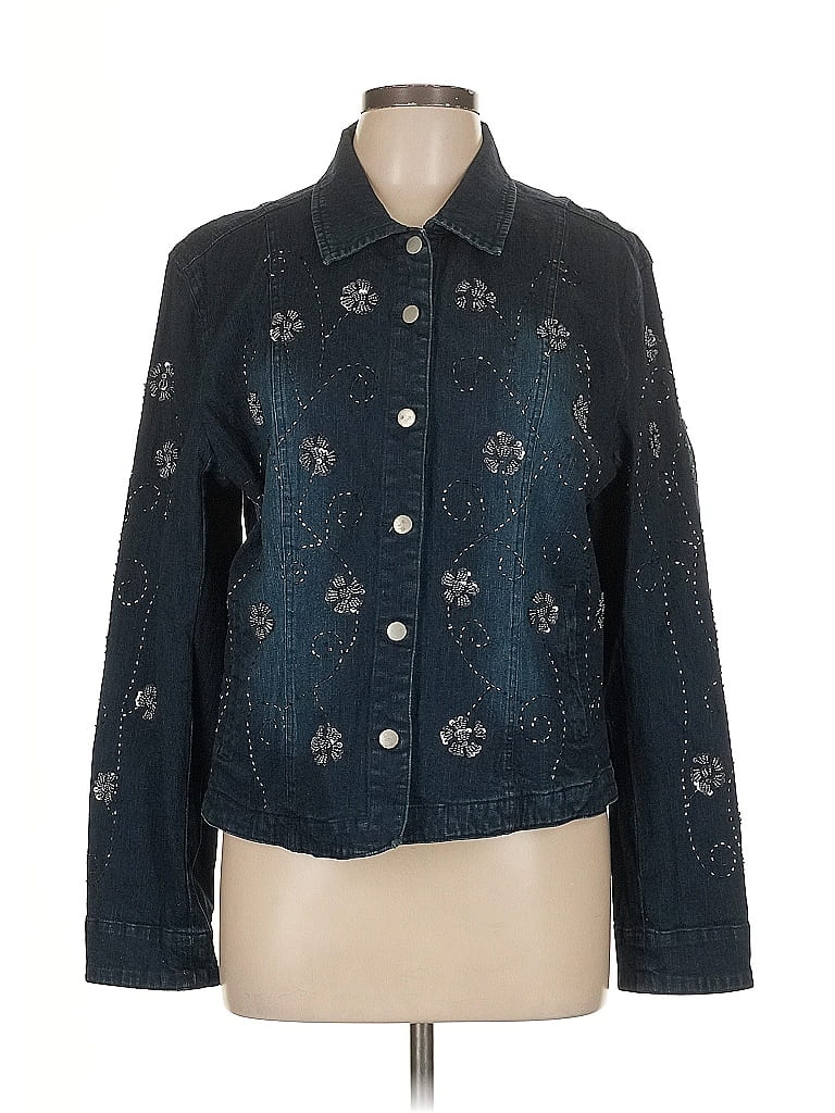 Flashback Stars Blue Denim Jacket Size L - 46% off | ThredUp
