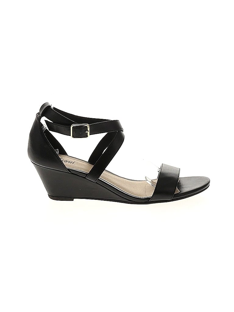 Fioni Black Wedges Size 8 1/2 - 47% off | ThredUp