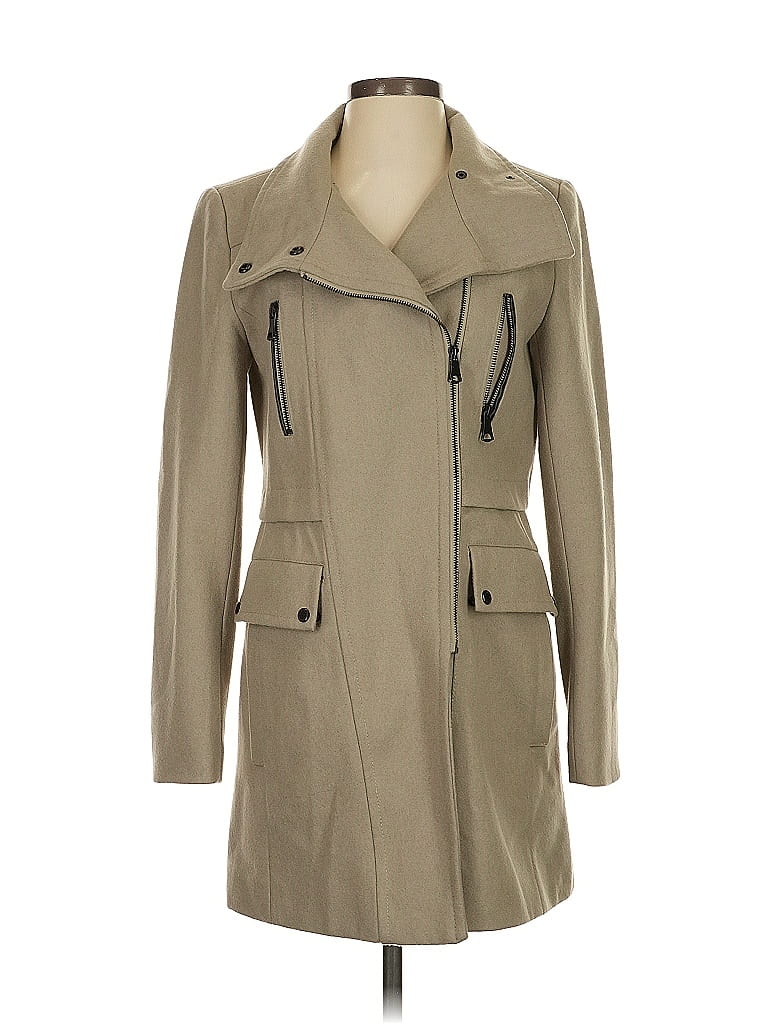 Marc New York Andrew Marc Tan Wool Coat Size 4 - 73% off | ThredUp