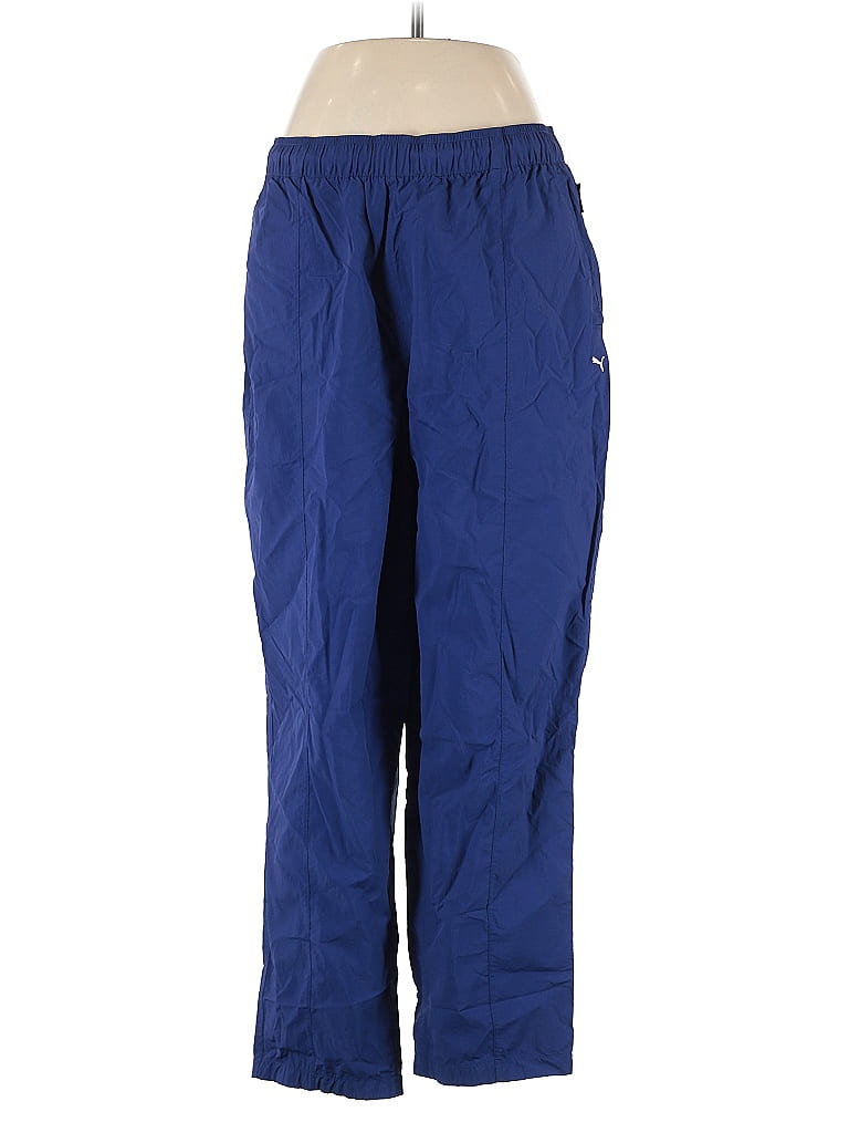 Puma 100% Polyamide Blue Casual Pants Size L - 53% off | ThredUp