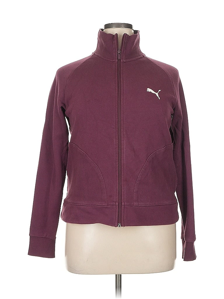 Puma Burgundy Track Jacket Size XL - 43% off | ThredUp