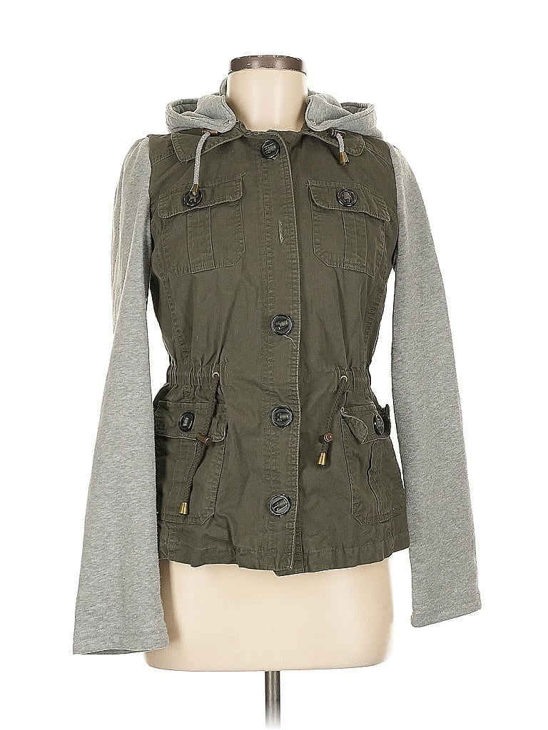 Yoki 100% Cotton Green Jacket Size M - 50% off | ThredUp