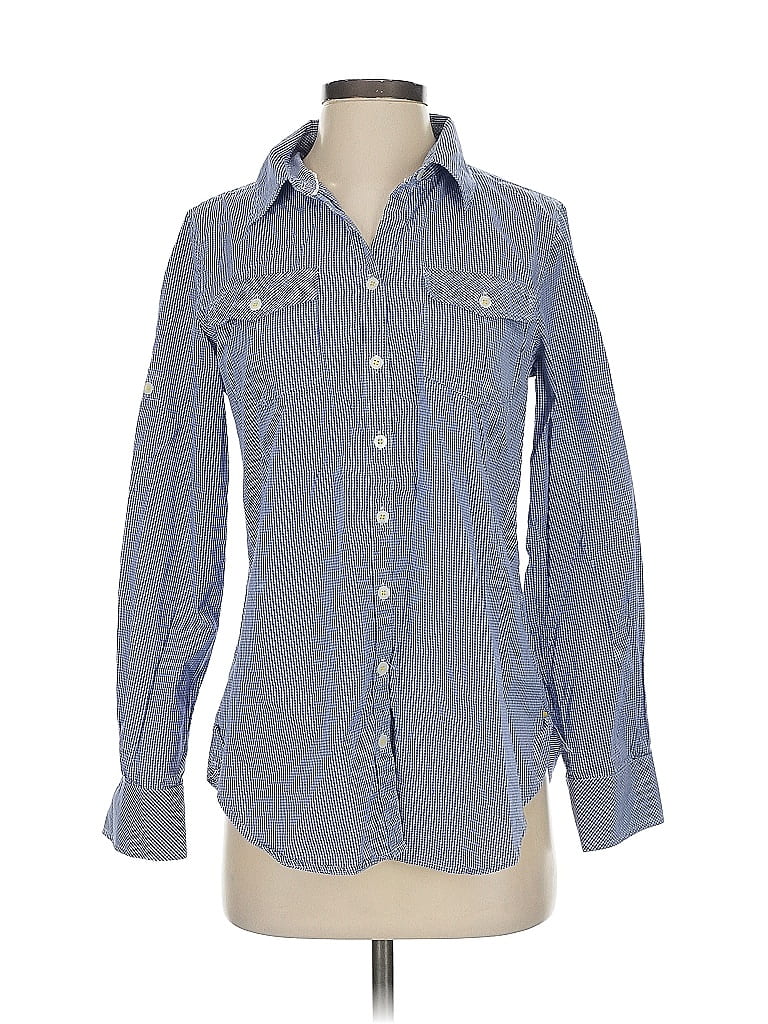Lilly Pulitzer 100% Cotton Blue Long Sleeve Button-Down Shirt Size S - 67% off | ThredUp