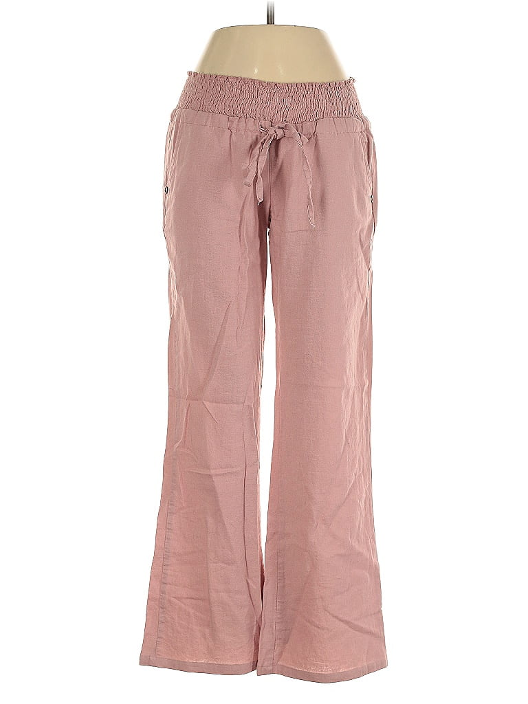 Love Tree Pink Linen Pants Size S - 52% off | ThredUp