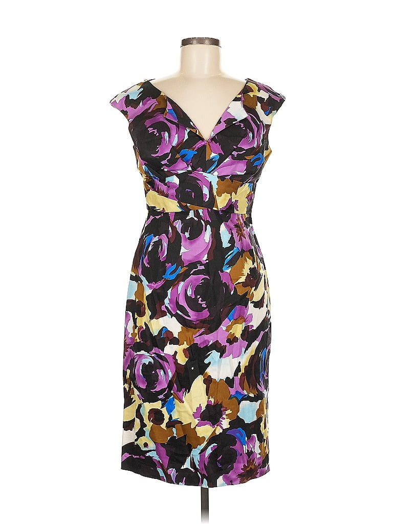 Donna Ricco Print Purple Cocktail Dress Size 8 - 78% off | ThredUp