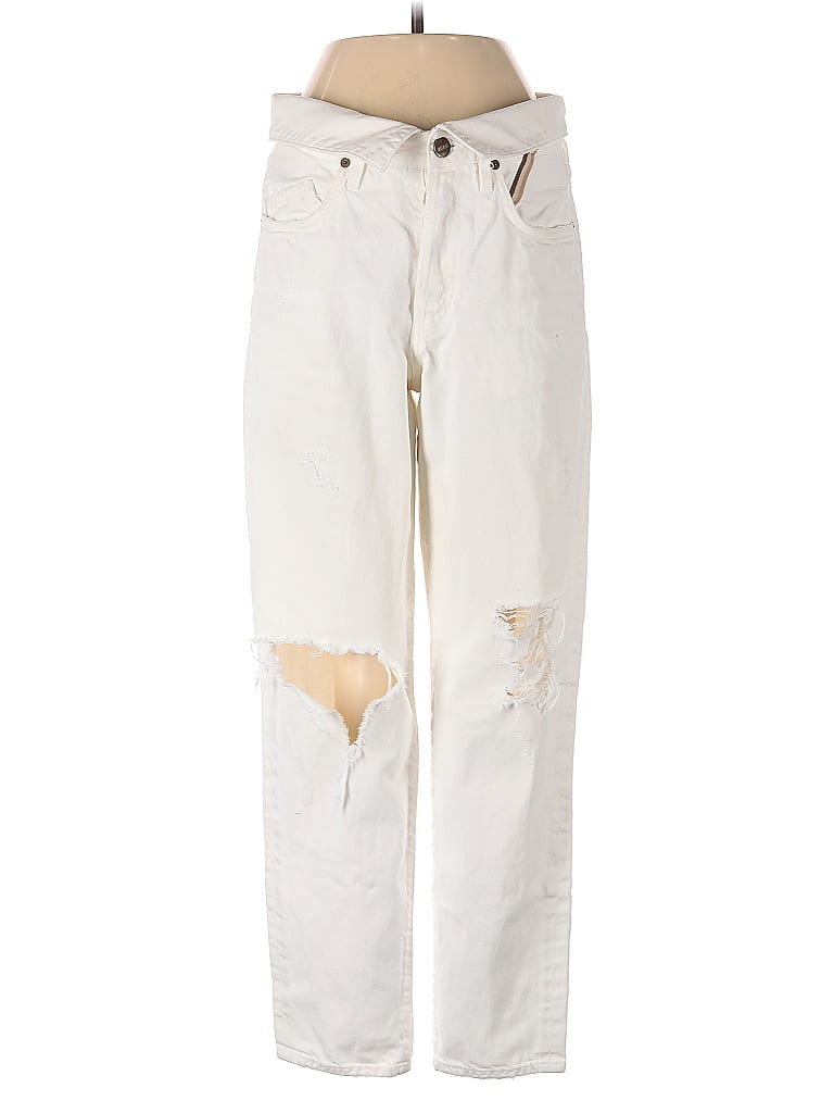 Jean Atelier 100% Cotton Hearts Ivory Jeans Size 27 waist - 81% off ...