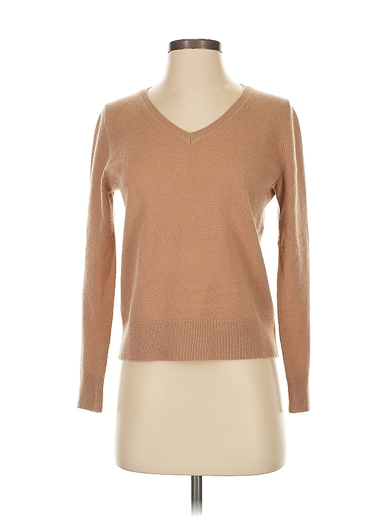 Quince 100% Cashmere Tan Cashmere Pullover Sweater Size S - 63% off ...
