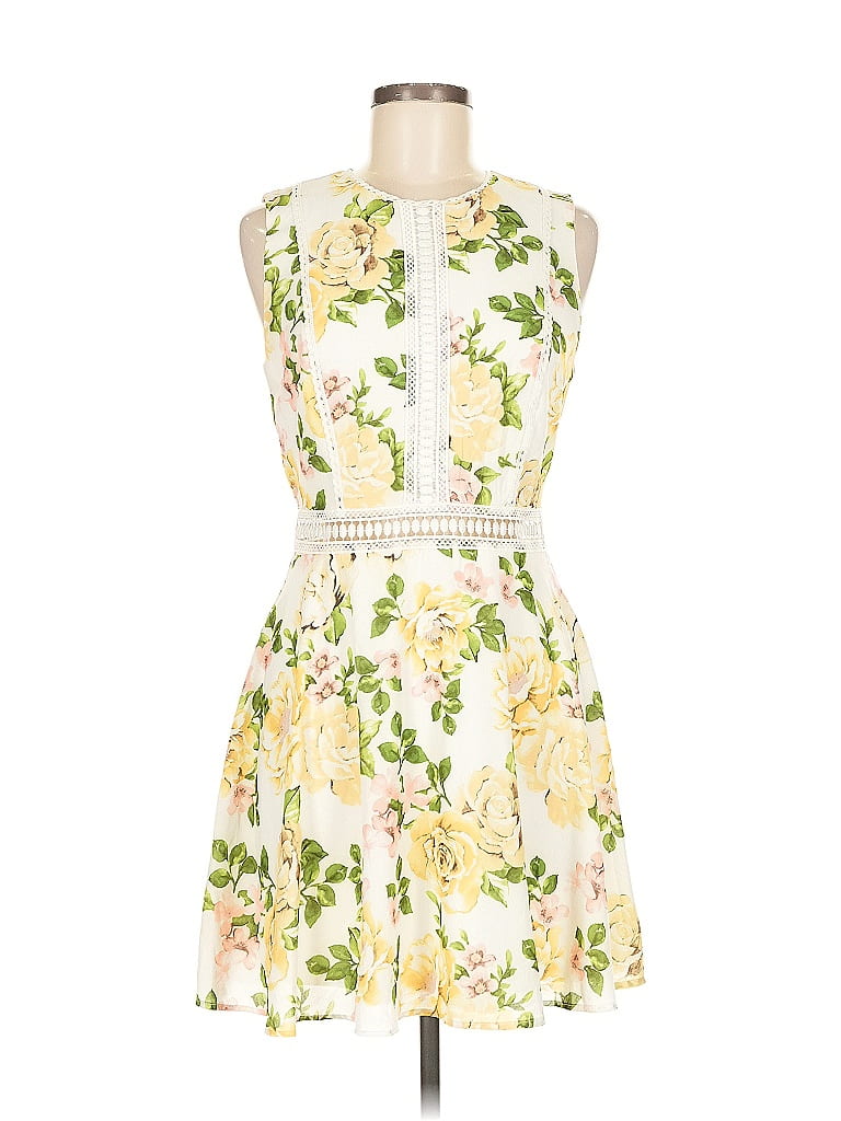 Disney Princess Floral Yellow Cocktail Dress Size M - 34% off | ThredUp