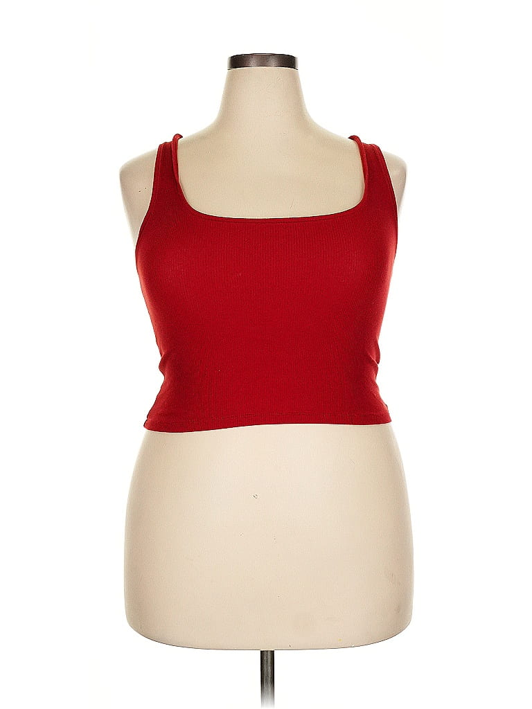 SKIMS Red Tank Top Size 2X - 55% off | ThredUp