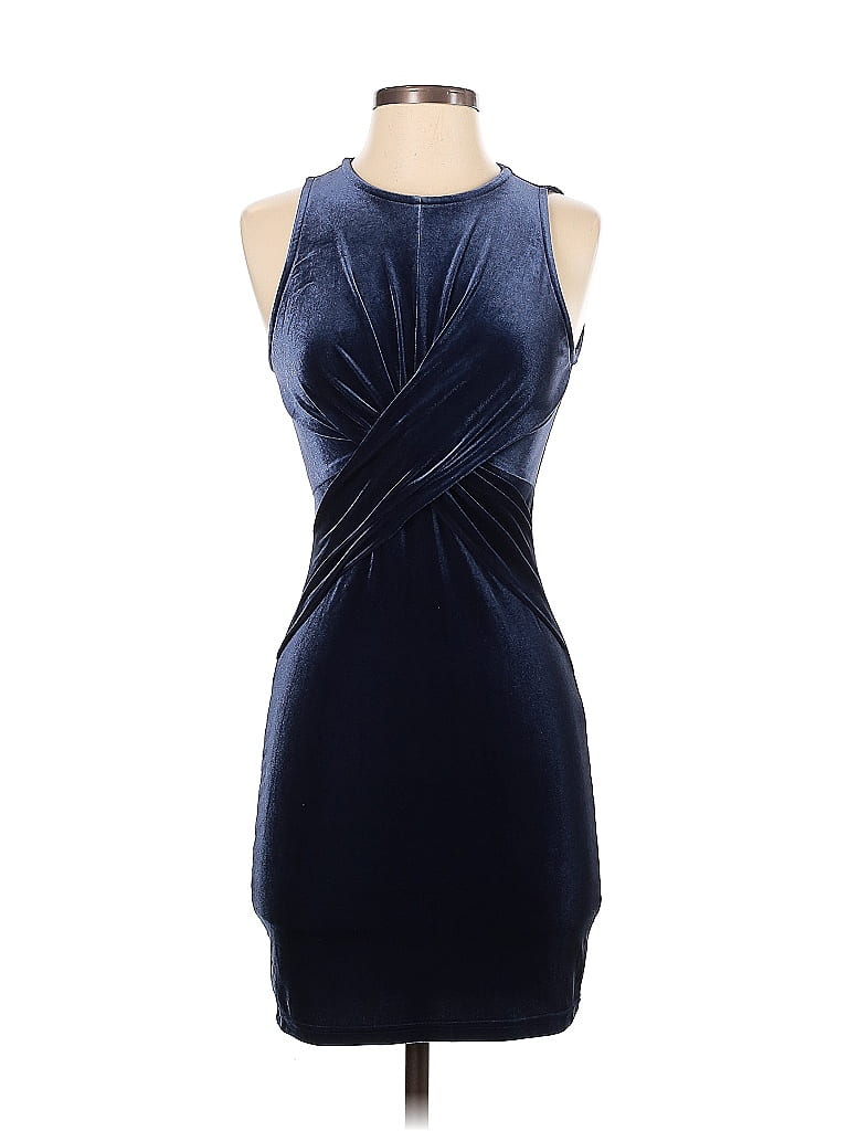 Guess Solid Blue Cocktail Dress Size XS - 74% off | ThredUp