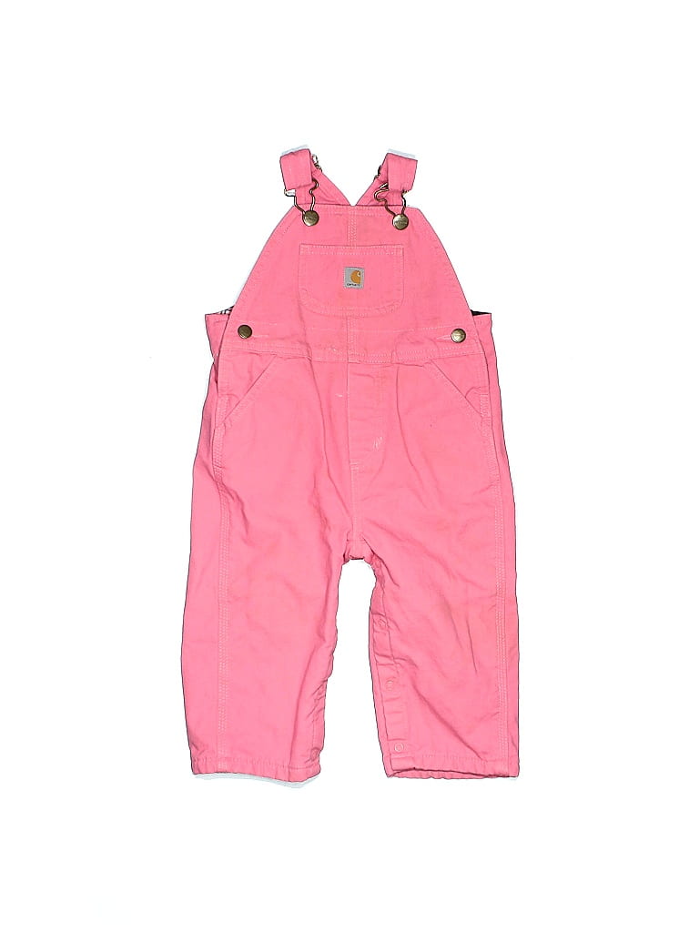 Carhartt 100% Cotton Pink Overalls 12-18 MO / 18 MO - 48% off | ThredUp