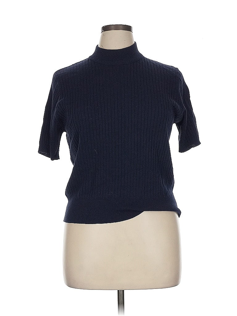 Laura Scott Blue Turtleneck Sweater Size XL - 40% off | ThredUp