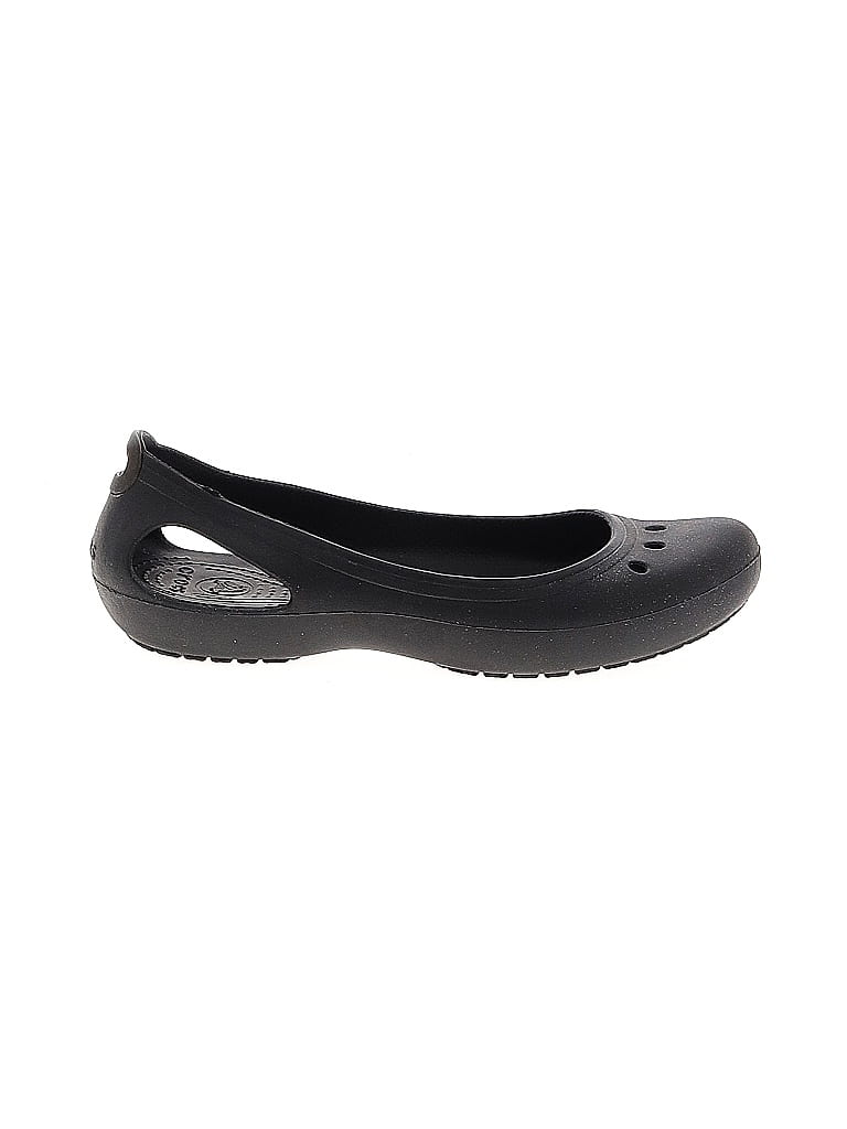 Crocs Black Flats Size 7 - 44% off | ThredUp
