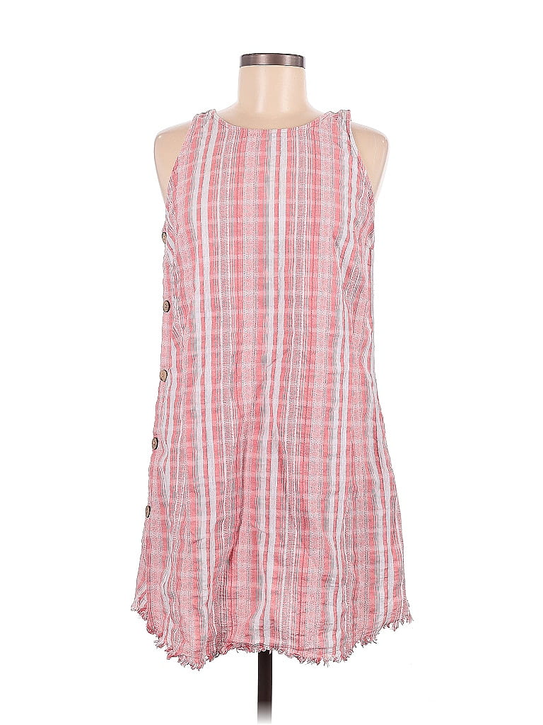 Universal Thread 100% Cotton Plaid Pink Casual Dress Size M - 40% off ...