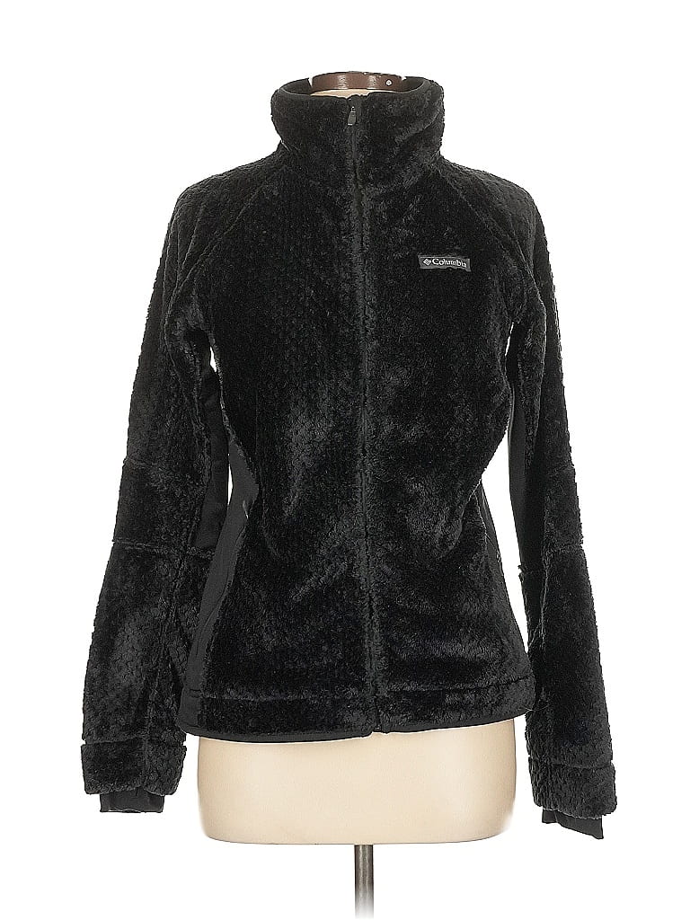 Columbia 100% Polyester Black Fleece Size M - 57% off | ThredUp