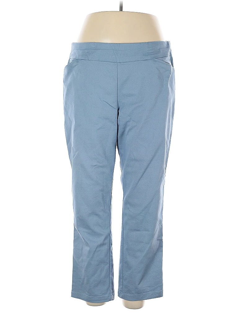 Croft & Barrow Solid Blue Active Pants Size 18 - 45% off | ThredUp