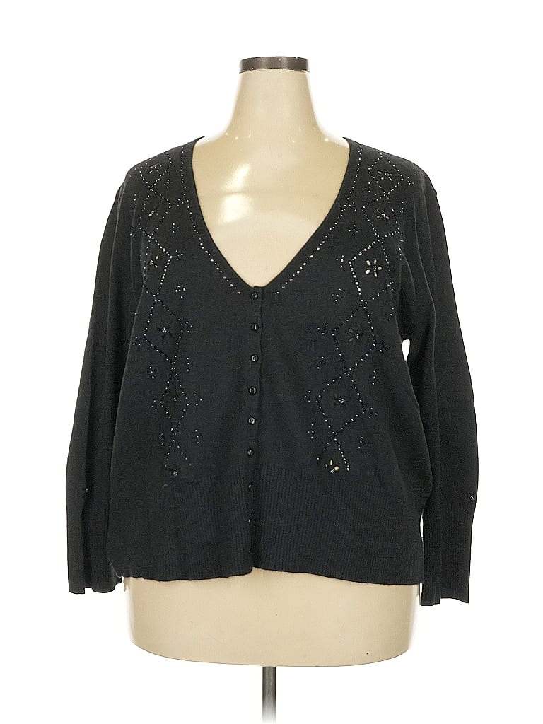 Sigrid Olsen Black Silk Cardigan Size 2X - 75% off | ThredUp
