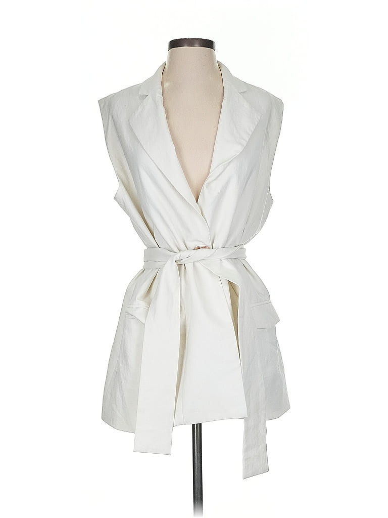 Nicholas 100% Polyester White Vest Size 4 - 79% off | ThredUp