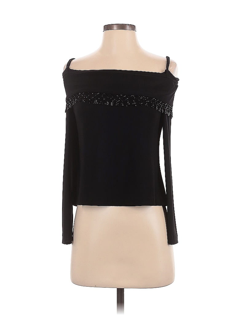 Xscape 100% Polyester Black Long Sleeve Top Size M - 76% off | ThredUp