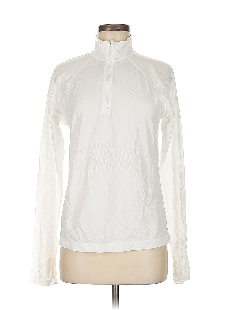 Athleta White Track Jacket Size M - 39% off | ThredUp