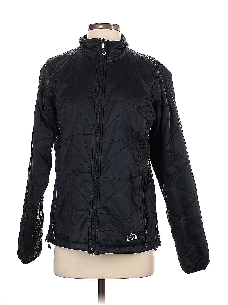 L.L.Bean 100% Nylon Solid Black Jacket Size S - 53% off | ThredUp