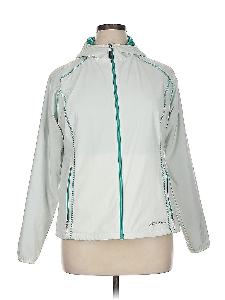 Eddie Bauer White Track Jacket Size XL - 60% off | ThredUp