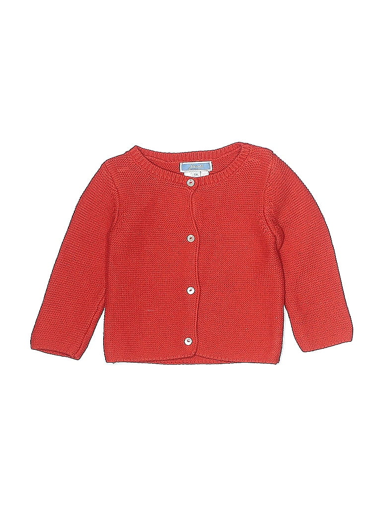 Jacadi Red Cardigan 3-6 MO / 6 MO - 72% off | ThredUp