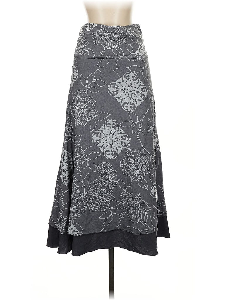 Allen Allen Paisley Gray Casual Skirt Size XS - 64% off | ThredUp