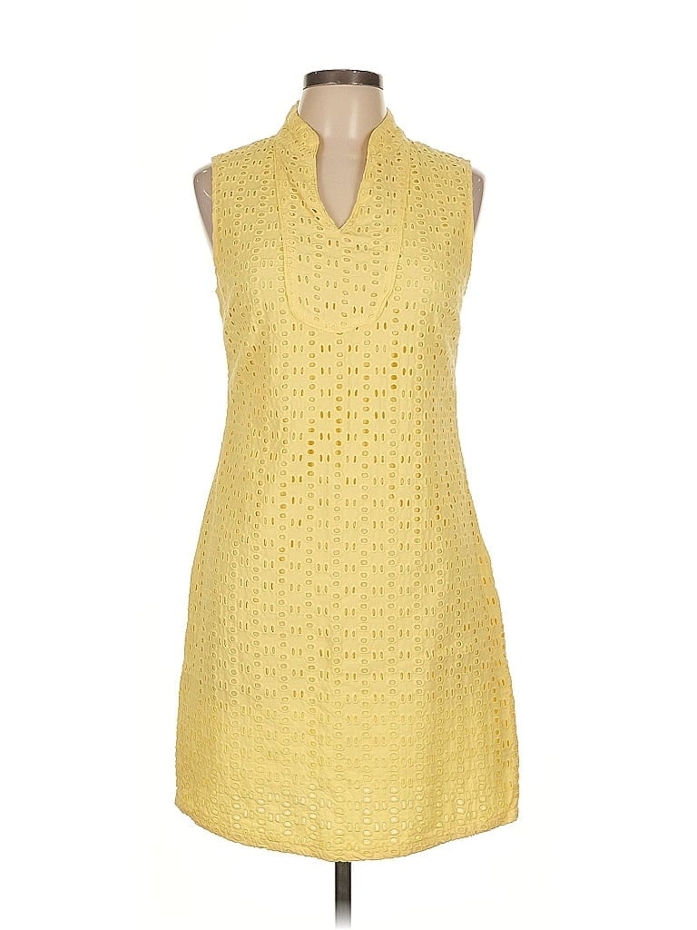 Cynthia Rowley TJX 100% Cotton Yellow Casual Dress Size 10 - 51% off ...
