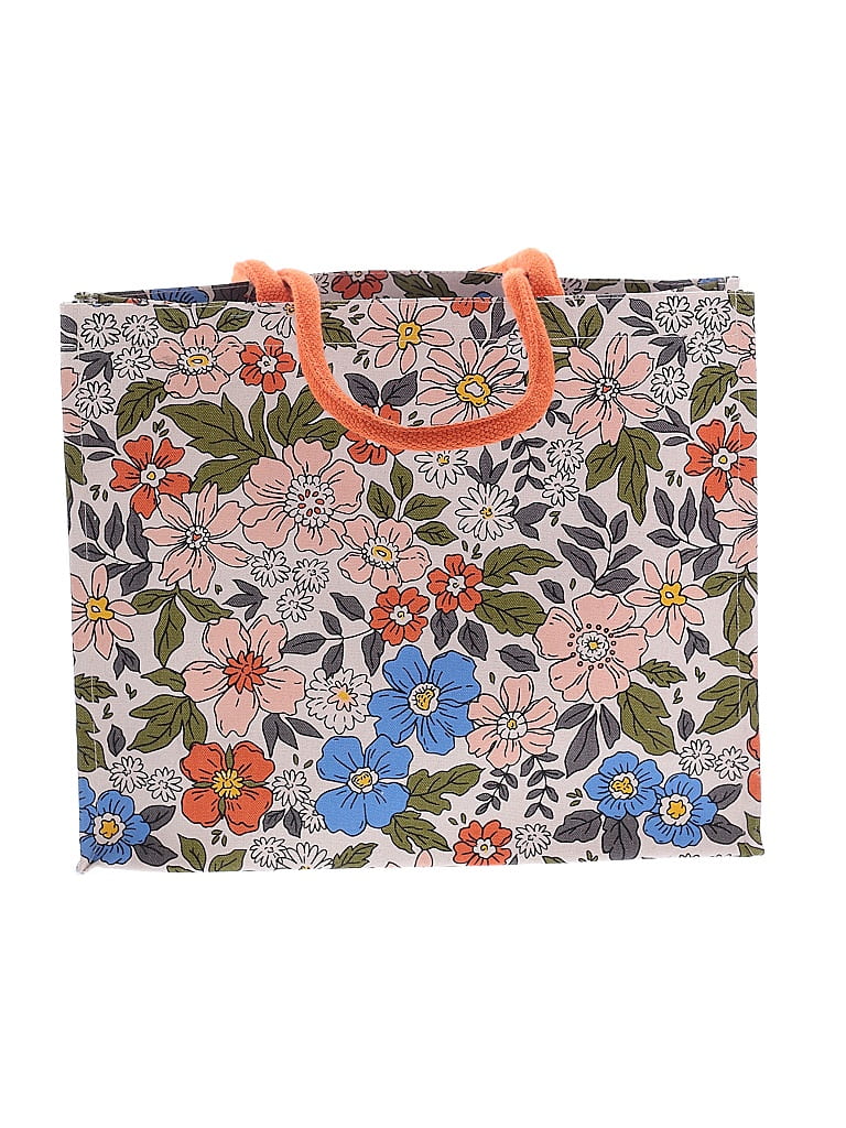 ECCOLO Floral Gray Ivory Tote One size - 53% off | ThredUp