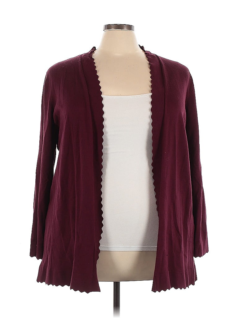 Cyrus Burgundy Cardigan Size 3X - 60% off | ThredUp