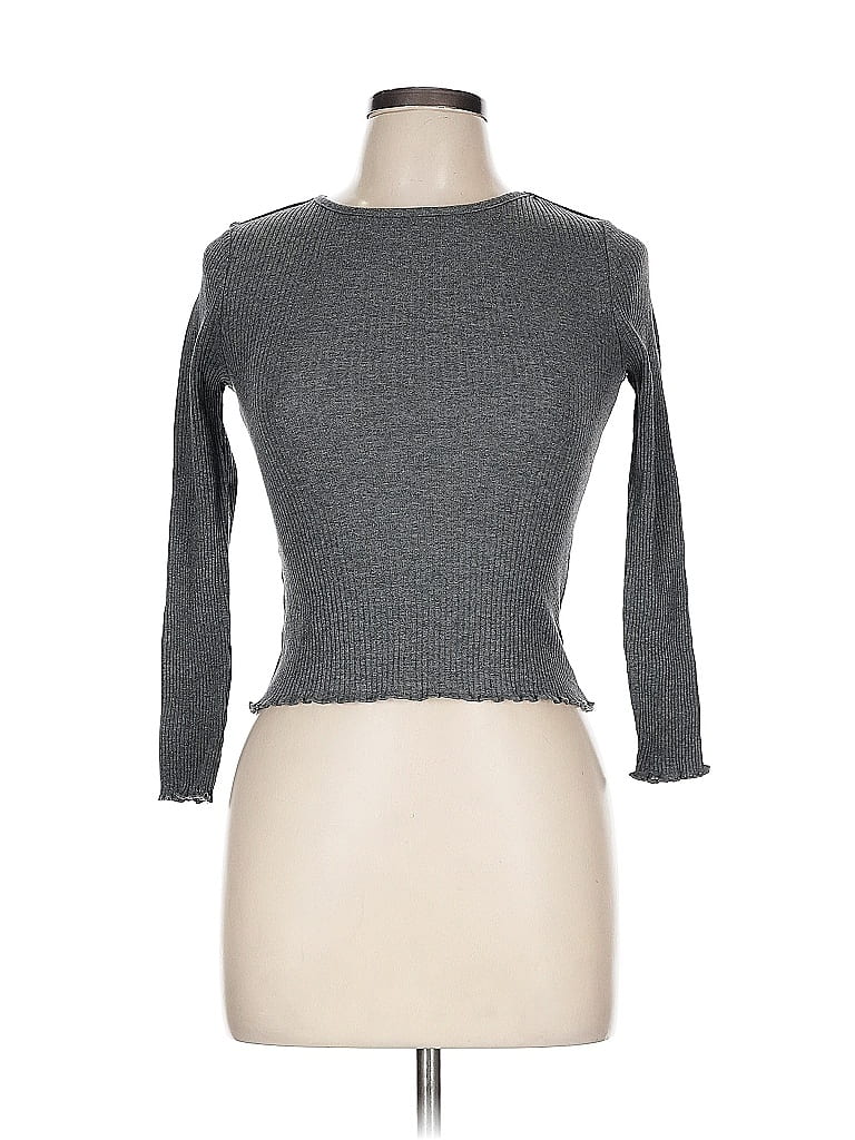 Mandy Evans Gray 3/4 Sleeve Top Size 10 - 40% off | ThredUp
