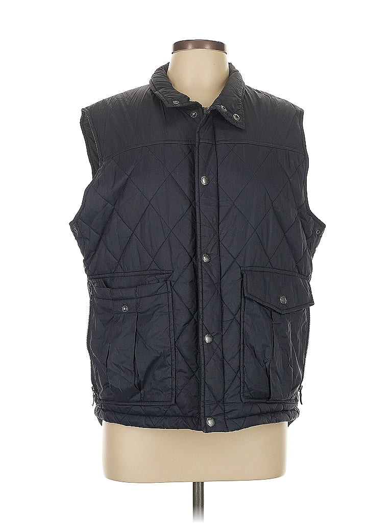 Banana Republic 100% Nylon Black Vest Size L - 77% off | ThredUp