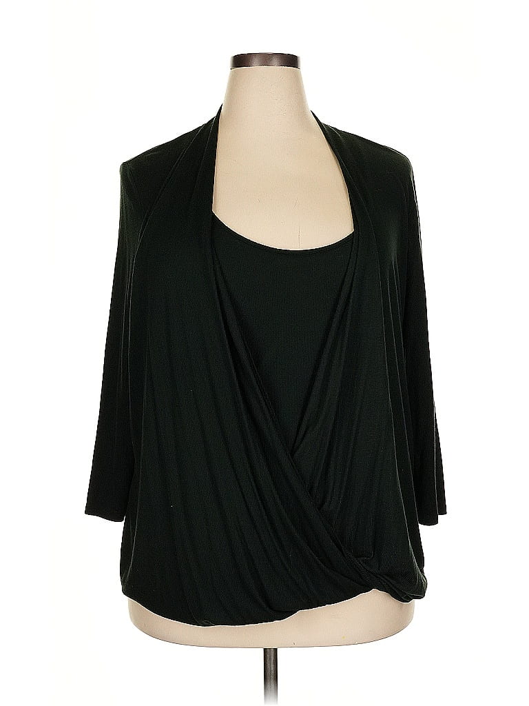 Laila Jayde Green Black Cardigan Size 2X - 72% off | ThredUp